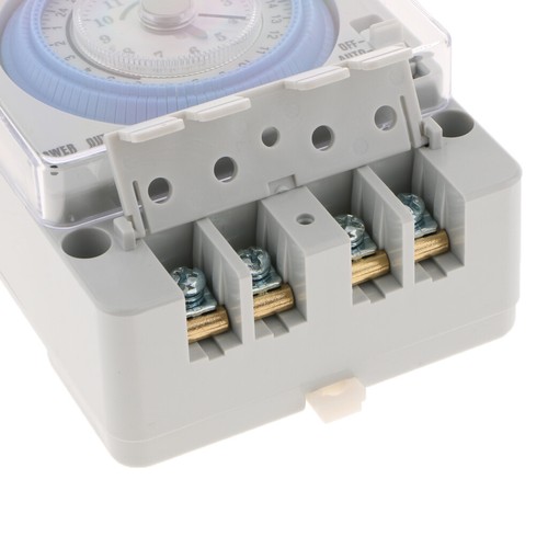 Din Rail 24H Chronometry Timer Mechanical Switch Industrial Analogue ...