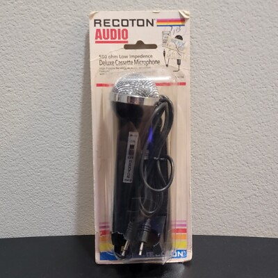 New Recoton Audio Cassette Microphone 500 OHM Low Impedance DM-150 | eBay