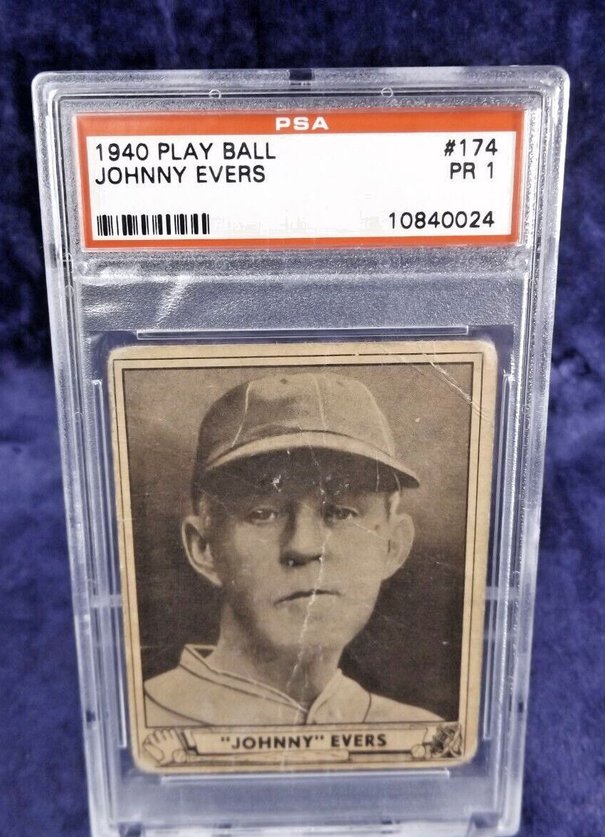 1940 Play Ball #174 Johnny EVERS - HOF - PSA 1 | eBay