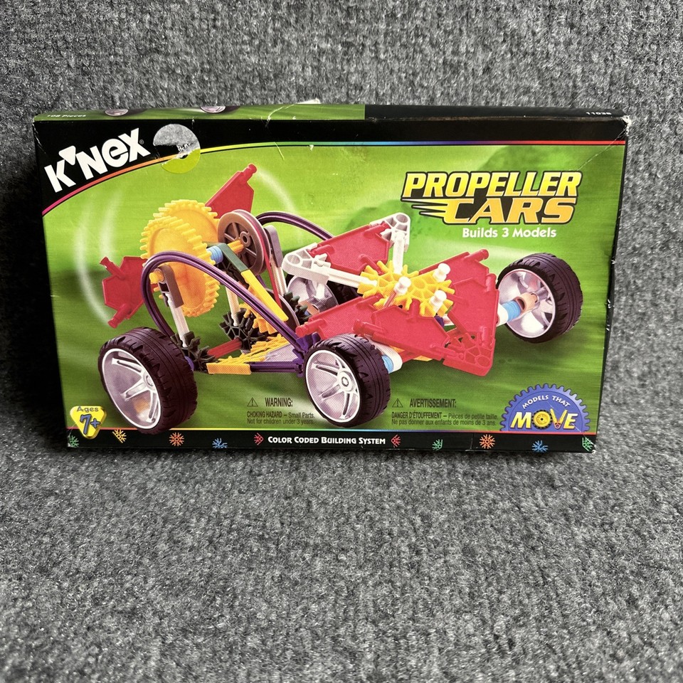 VTG 1998 K’NEX Propellar Cars Models That Move 108 Pieces 11038 New ...