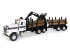 Peterbilt Model 367 Log Truck w/ Trailer and Logs 1:16 Scale Model ...