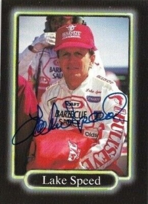 Lake Speed signed 1990 MAXX trading card NASCAR #83 | eBay