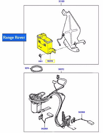 LAND ROVER FUEL CONTROL UNIT RANGE ROVER LR4 RANGE ROVER 10-12 SPORT ...