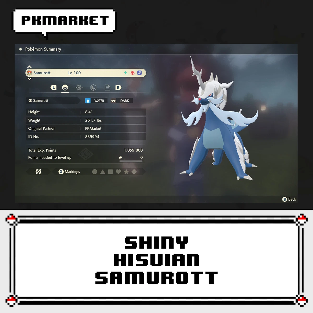 Pokemon Shiny Samurott