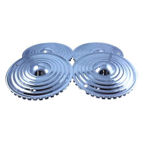 Ripple Flying Saucer Stardust 14" Chrome Steel Hot Rod Hubcap Wheel ...
