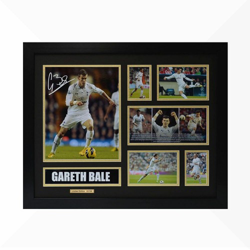 Gareth Bale Signed & Framed Memorabilia - Black/Gold - Limited Edition ...