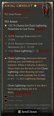 DIABLO 4 Season 5 S5⭐1x GA 925 Perfect Roll Axial Conduit Unique | eBay