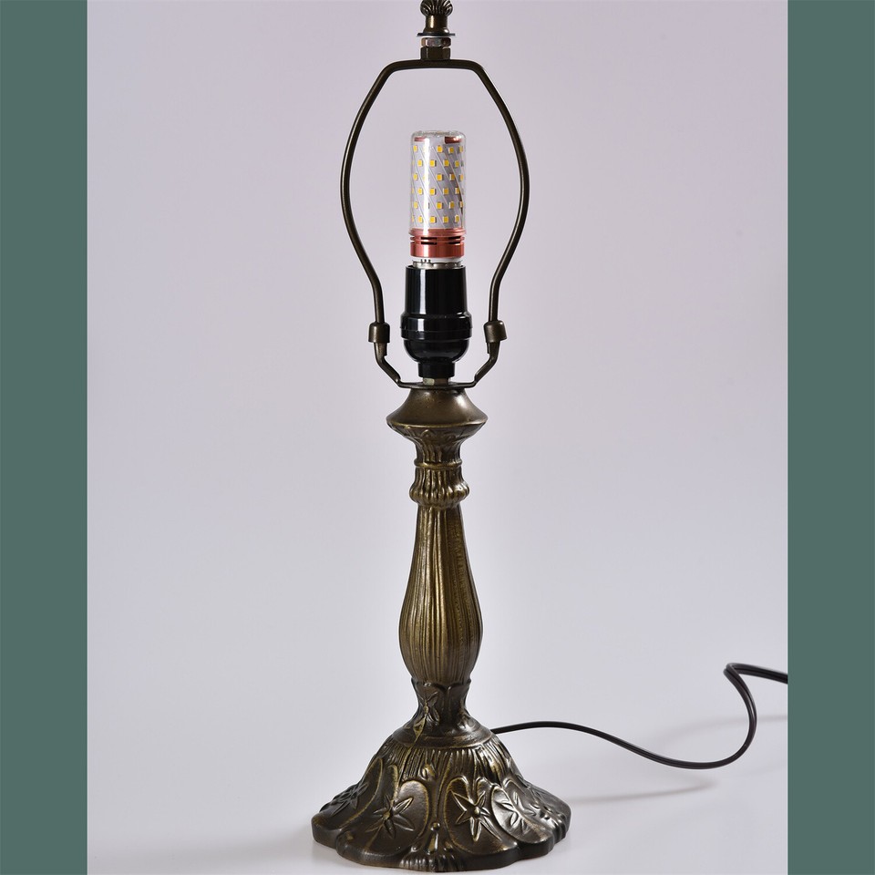 Tiffany Style Table Lamps Handcrafted Stained Glass Art Light Bedside ...
