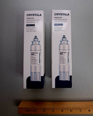 2 CRYSTALA CF14 Premium Refrigerator Water Filter LG LT800P ADQ73613401 ...