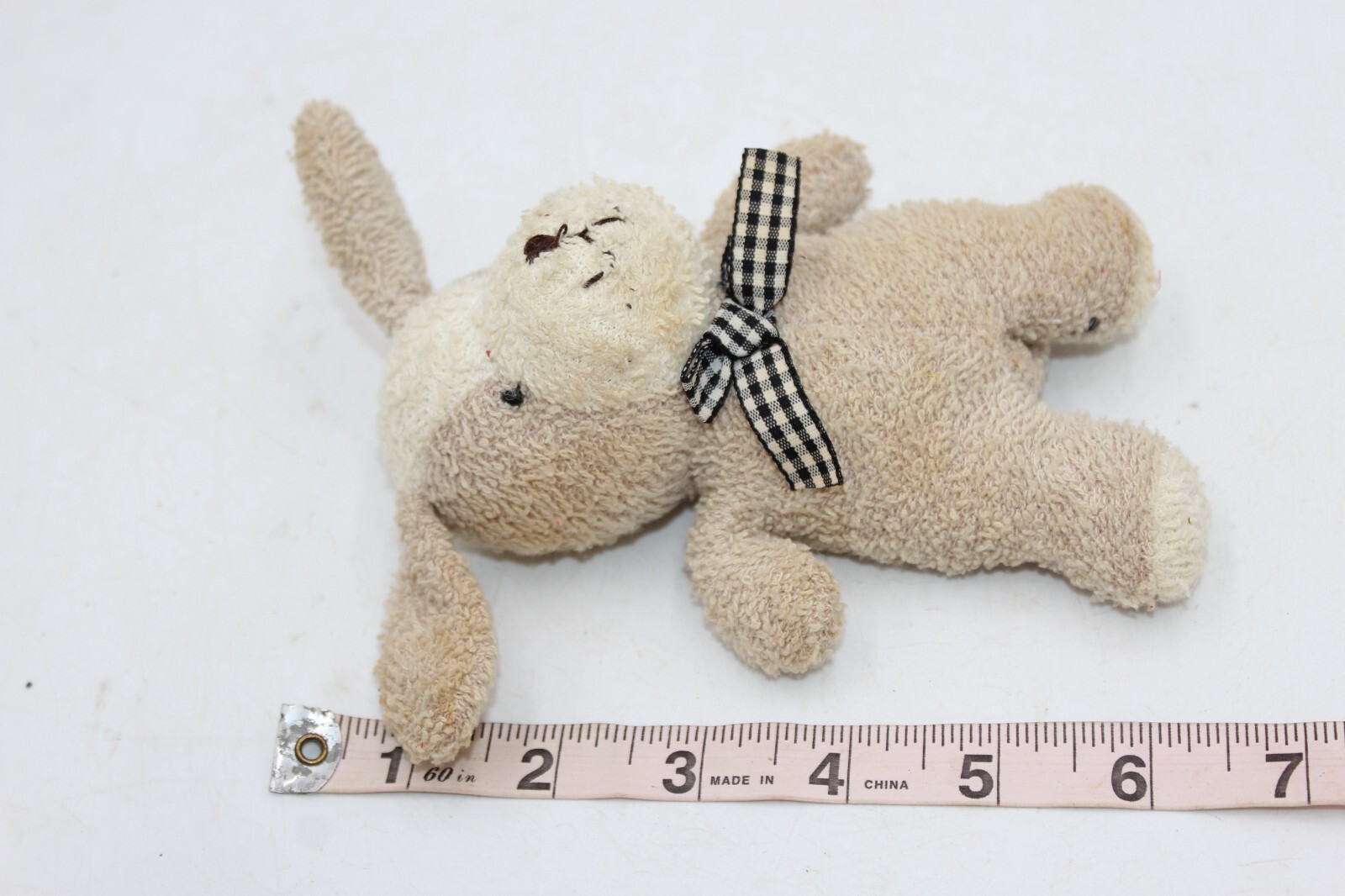 Russ Berrie Home Buddies Dog Plush Cream Tan Brown Bean Bag 6" HTF ...