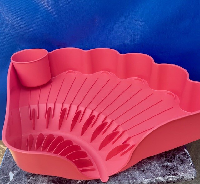 TUPPERWARE LARGE EASY DRY SHELL SHAPED DISH DRAINER RACK DIFFERENT ...