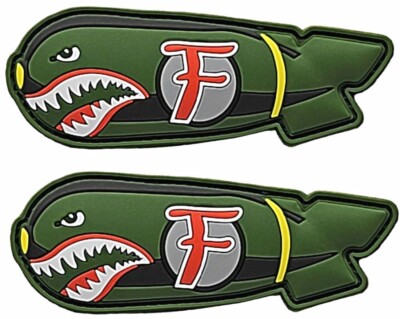 Dropping F Bomb WW 2 Style 3D PVC Rubber MORALE PATCH | 2PC HOOK ...