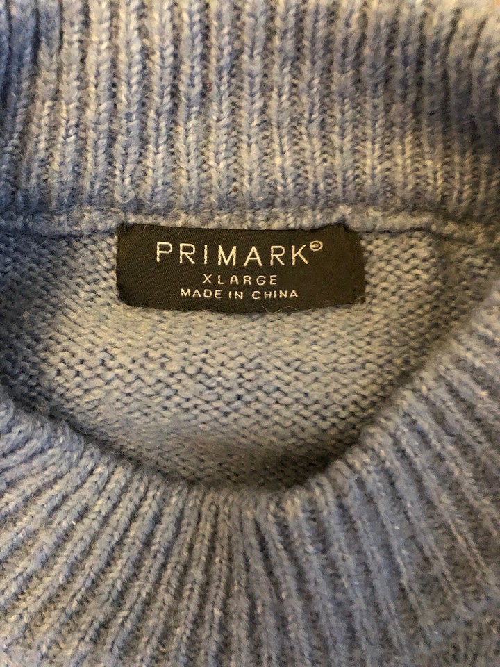 Primark - Ladies Plus Size XL (UK 18-20) - Blue Knit Jumper | eBay UK