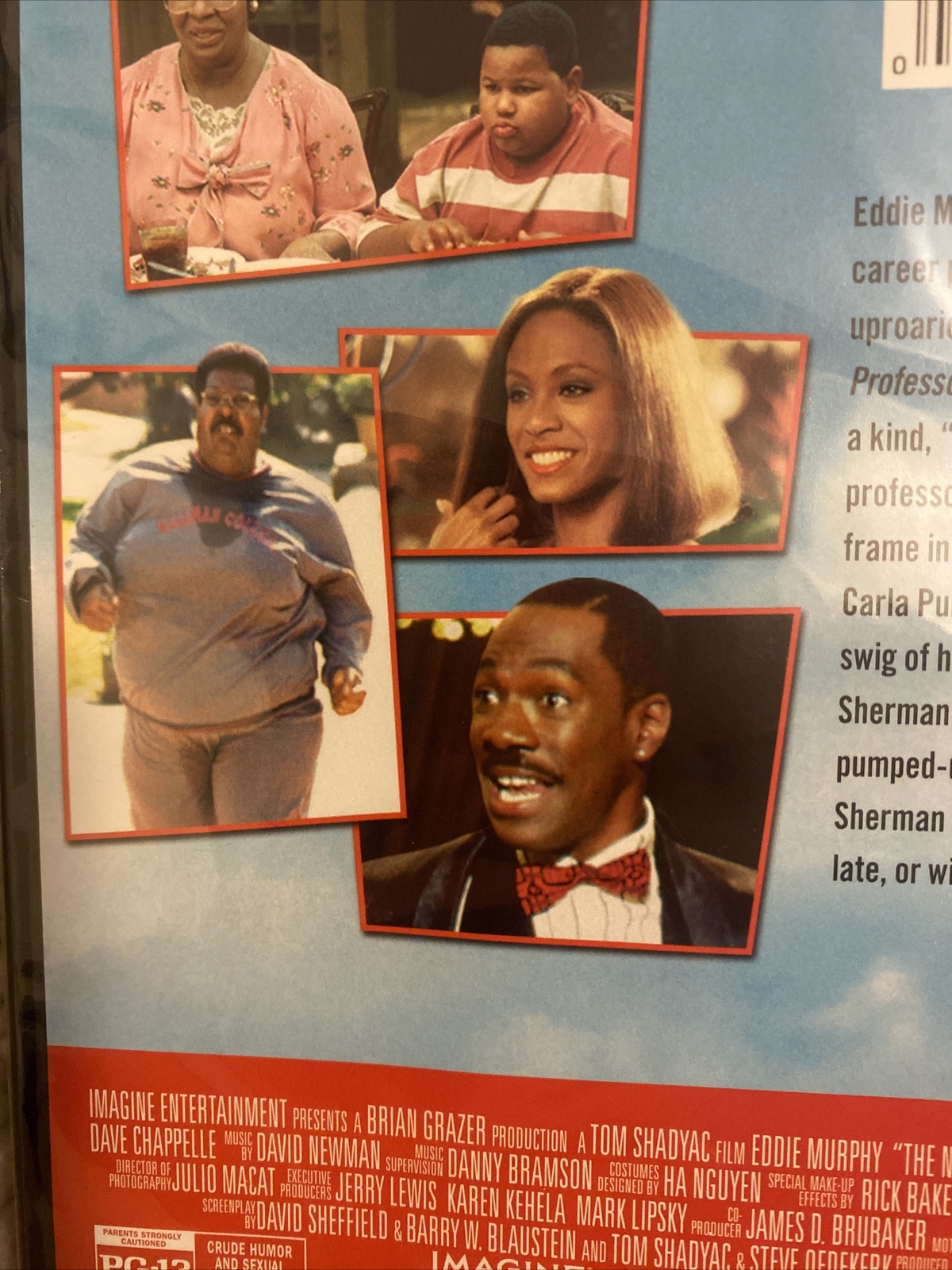 The Nutty Professor DVD Eddie Murphy Jada Pinkett Dave ChapElle New ...