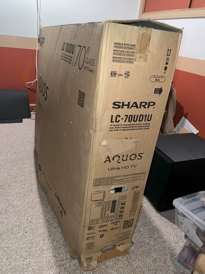 Sharp AQUOS 70 inch LED 4K TV - LC70UD1U (3D TV) (HDMI not HDCP 2 ...