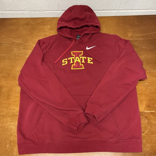 Iowa State Cyclones Hoodie Mens 2XL Red Pullover Sweatshirt Nike | eBay