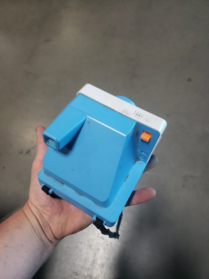 Polaroid One Step 2 i-Type 600 Film Camera White/Blue w/ Strap | eBay
