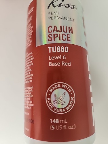 Kiss Semi Permanent Tint Up in Cajun Spice Base Red TU860 Level 6 NEW ...