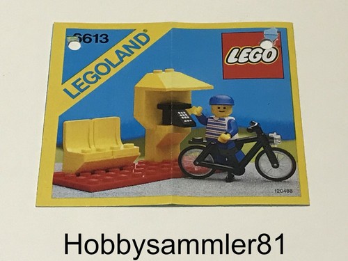 Lego 6613 Legoland Town Bauanleitung Telephone Booth - Telefonzelle ...