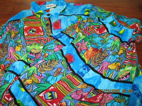 Vintage We Be Bop Top & DRESS Outfit 2 Pc Set BLUE Artsy FLORAL 1X TOP 2X BOT | eBay