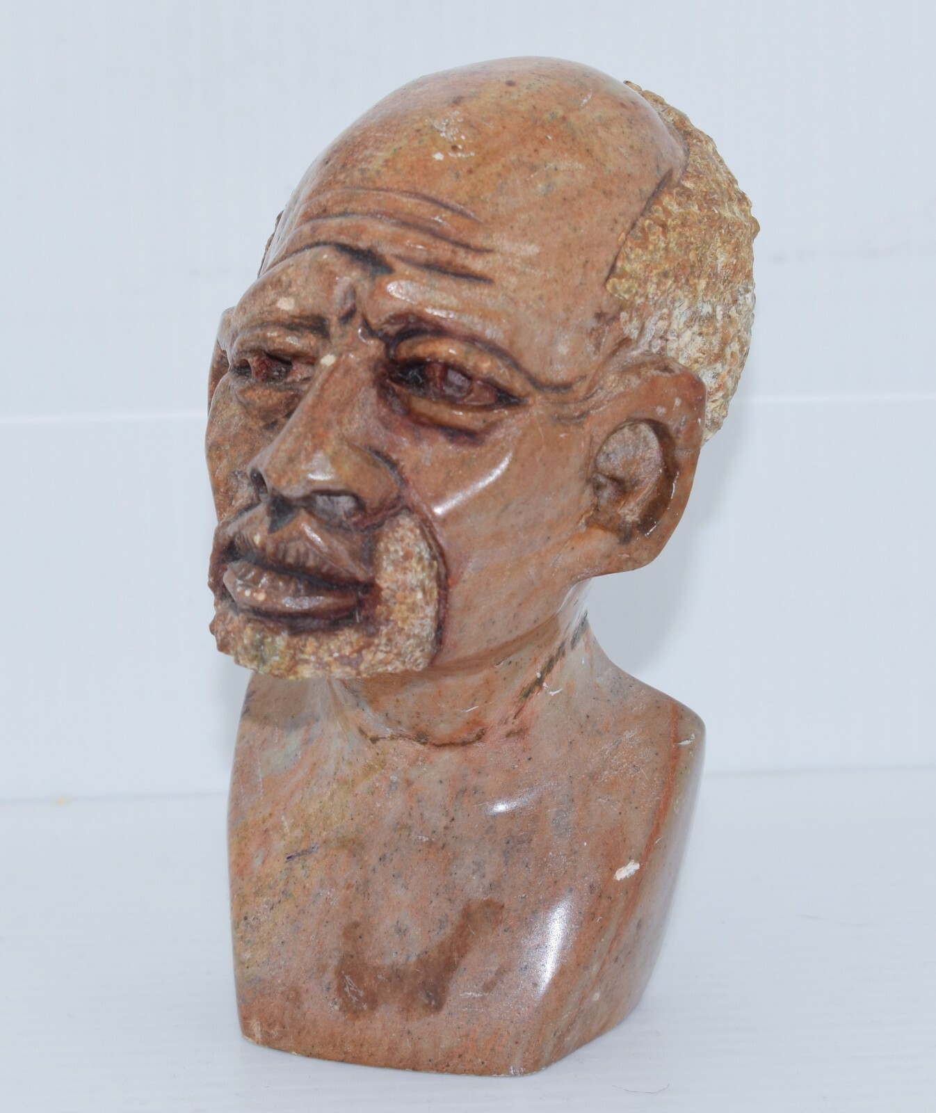 HERBERT GONZO Rapoko Zimbabwe Serpentine Stone Shona Sculpture MAN'S ...