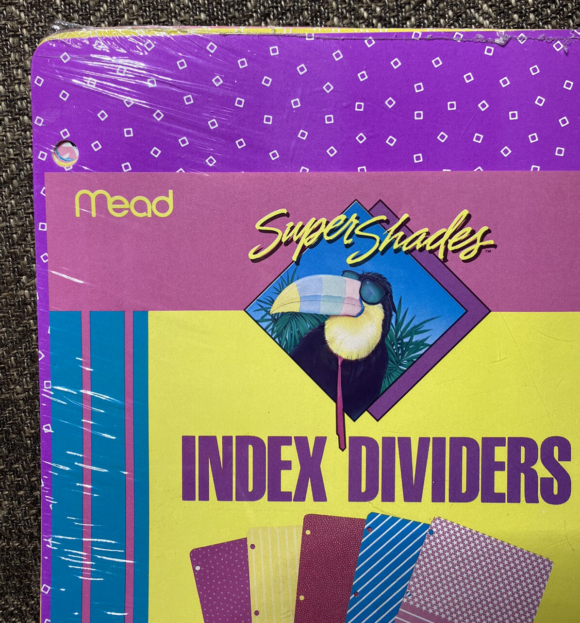 Mead+Vintage+1987+Decorated+Index+Dividers+Super+Shades+TOUCAN for sale ...