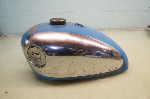 1958 BSA A10 R Rocket A10 A7 Golden Flash Pre-Unit *2538 GAS TANK BLUE ...