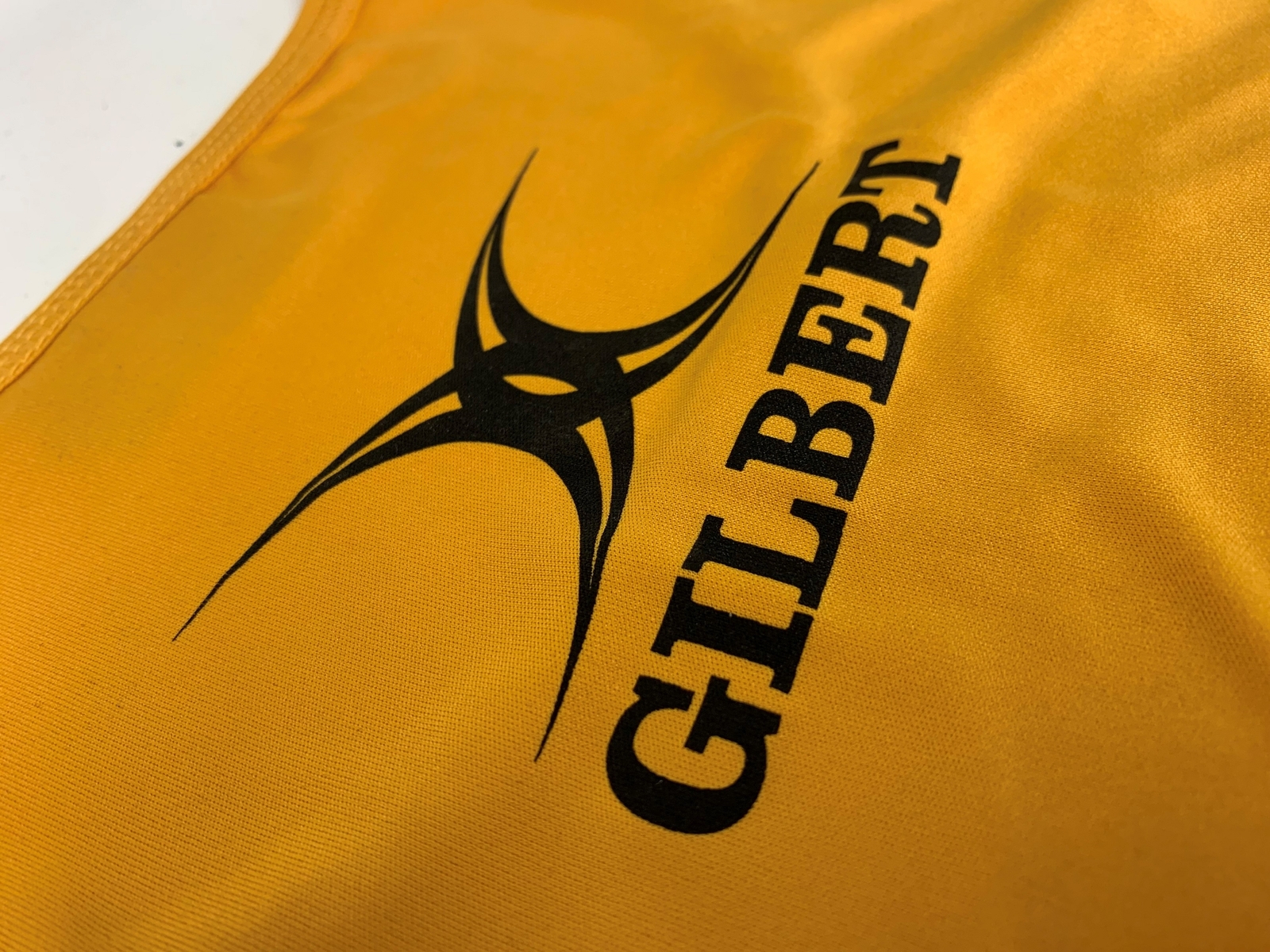 Gilbert Rugby Football OVERPRINT Training Bibs Yellow Youths - Pack of ...