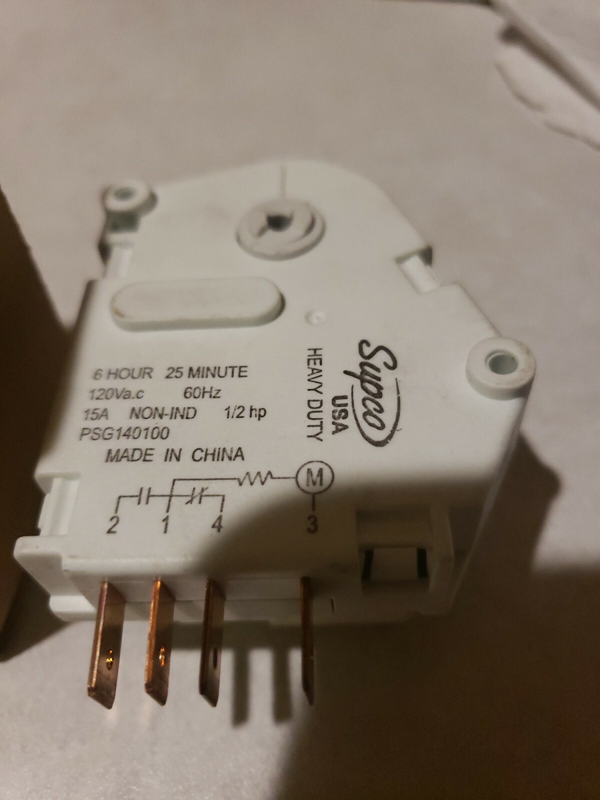 Supco SPG1401GE Refrigerator Defrost Timer 6 Hr 25 Minutes | eBay