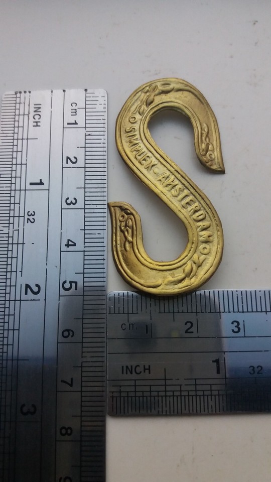 SIMPLEX Brass embossed head badge emblem for Simplex vintage bicycle | eBay