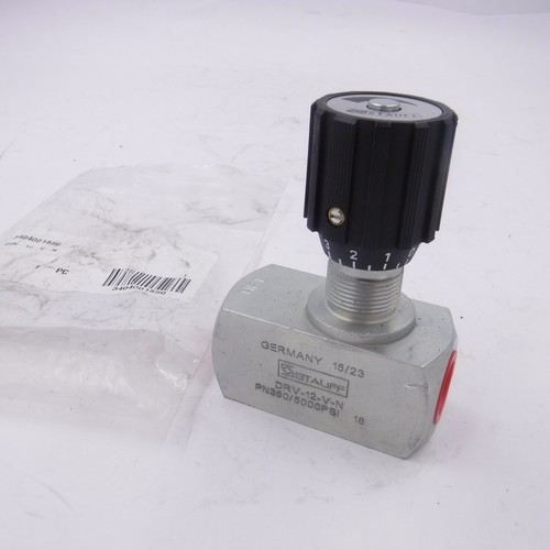 Stauff DRV-12-V-N Flow Control Valve 1/2" NPT Carbon Steel 5000psi ...