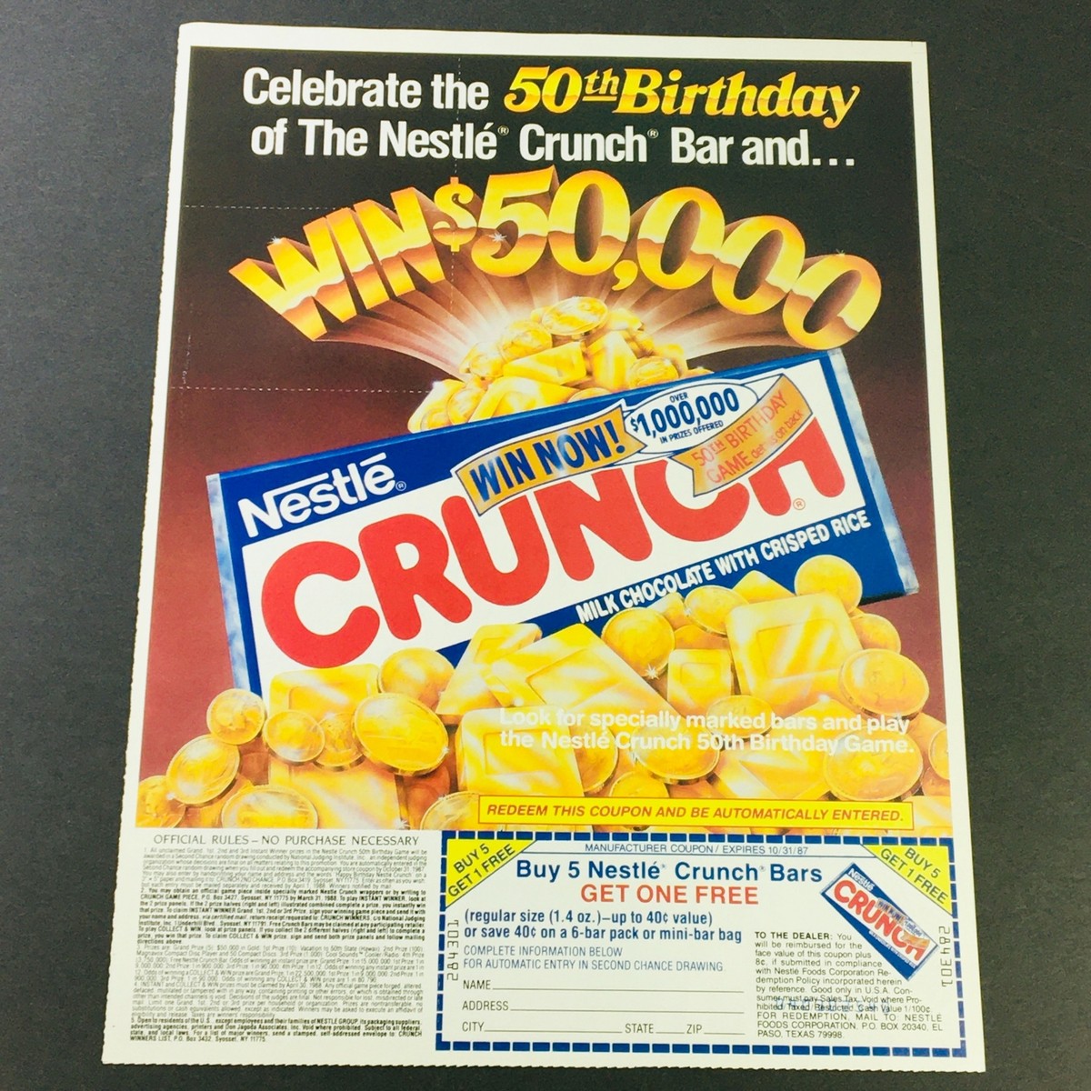 Nestl Crunch 80s