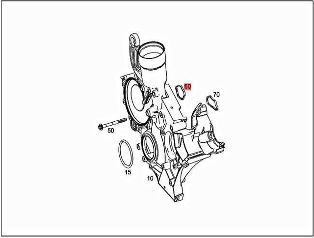Mercedes-Benz 1370150080 Genuine OEM Front Cover Gasket for sale online ...