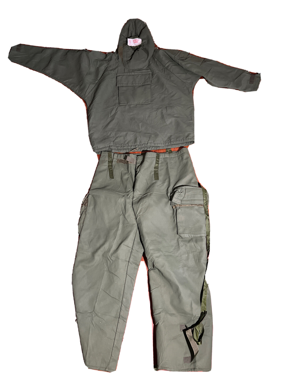 Vintage Dutch Military Field Jacket & Pants Suit Gree… - Gem