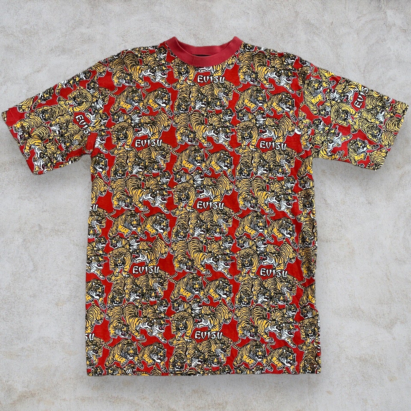 Vintage Evisu x Bape A Bathing Ape Tiger Logo Camo AO… - Gem