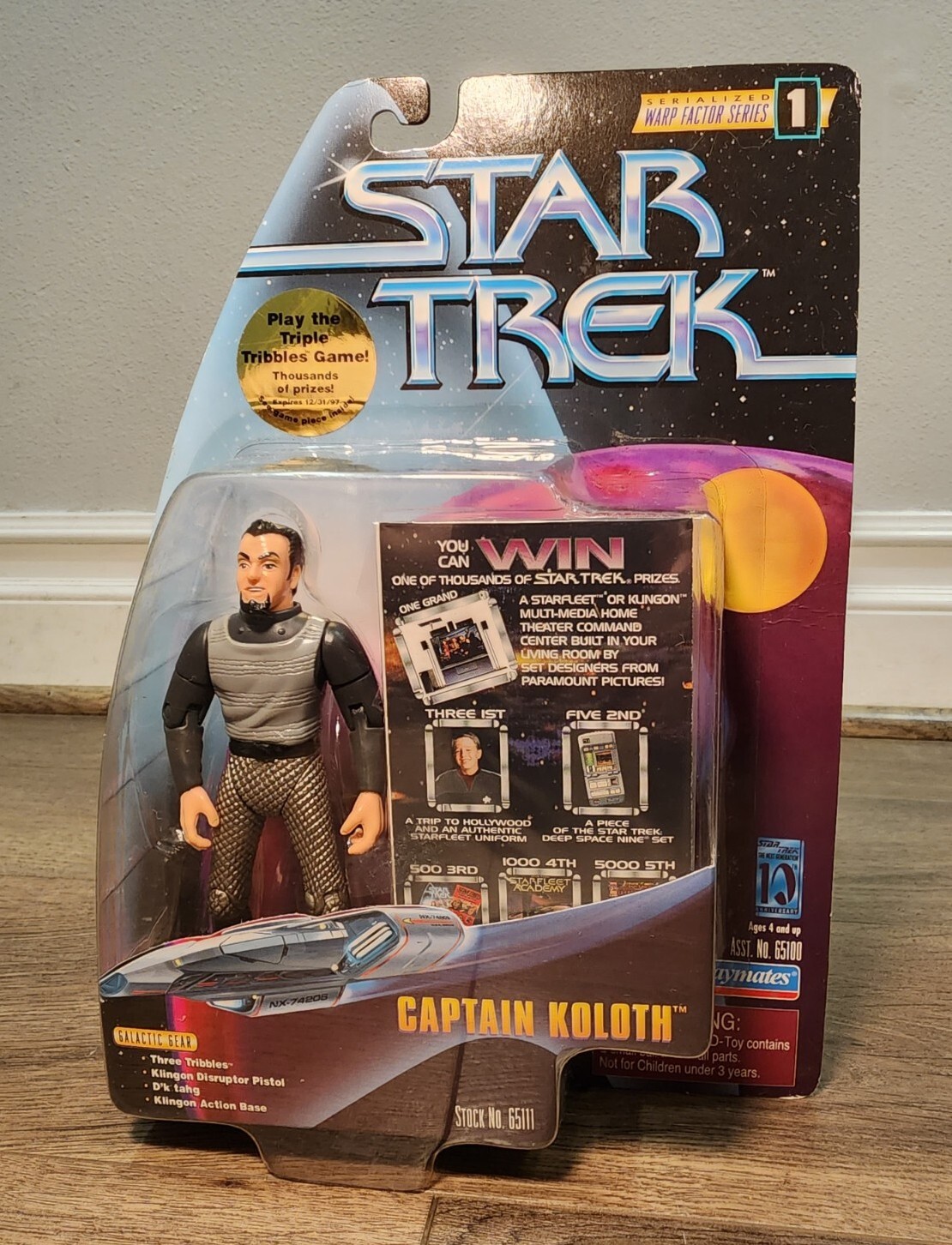 VTG 1997 Playmates STAR TREK Warp Factor Series CAPTAIN KOLOTH Action ...