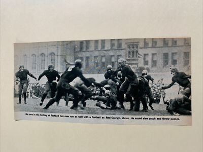 Red Grange Chicago Bears 1965 PFA Football Pictorial 8X4 Panel | eBay