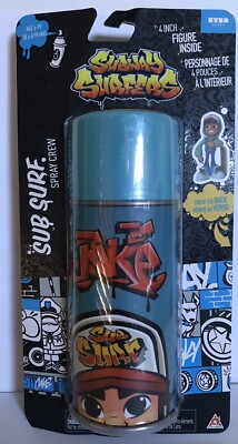 Jake Subway Surfers Spray Crew Can 4" Vinyl Figure & Reward Coin 2020 ...