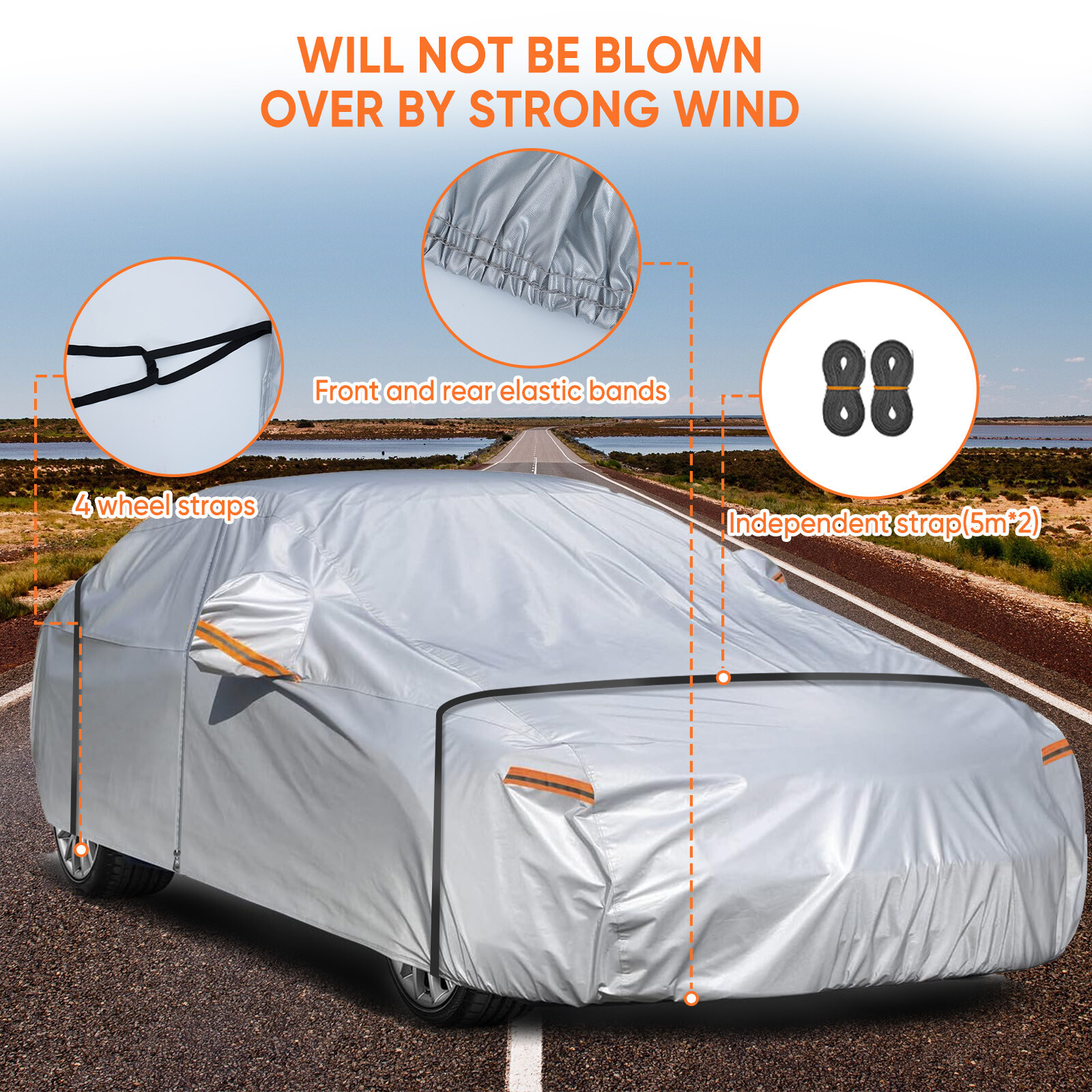 Car Cover Waterproof Dust Rain Snow UV Protector Outdoor All Weather ...
