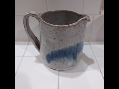 Beautiful Glazed Studio Pottery Pitcher- signed Elam | eBay