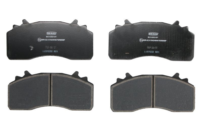 Brake Pad Set, disc brake BERAL BCV29315T | eBay Australia