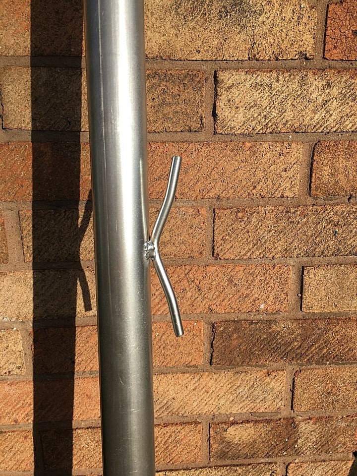 3mtr Galvanised Washing Line Post Clothes Pole Line Drier Pulley ...