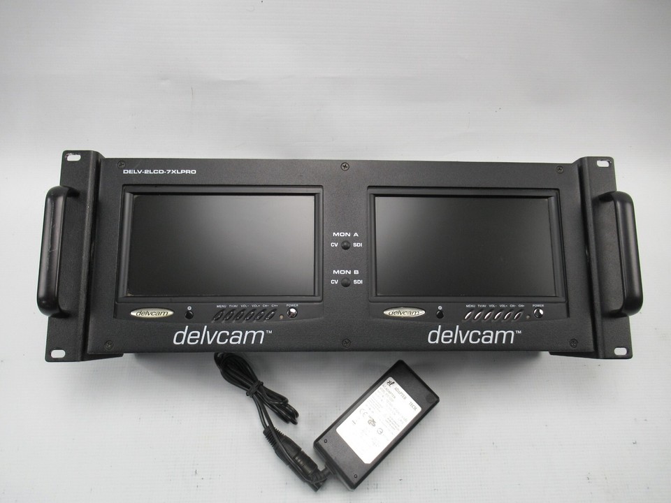 Delvcam DELV-RCLCD Dual 7" Rack Mount LCD Monitor DELV-2LCD-7XLPRO | eBay