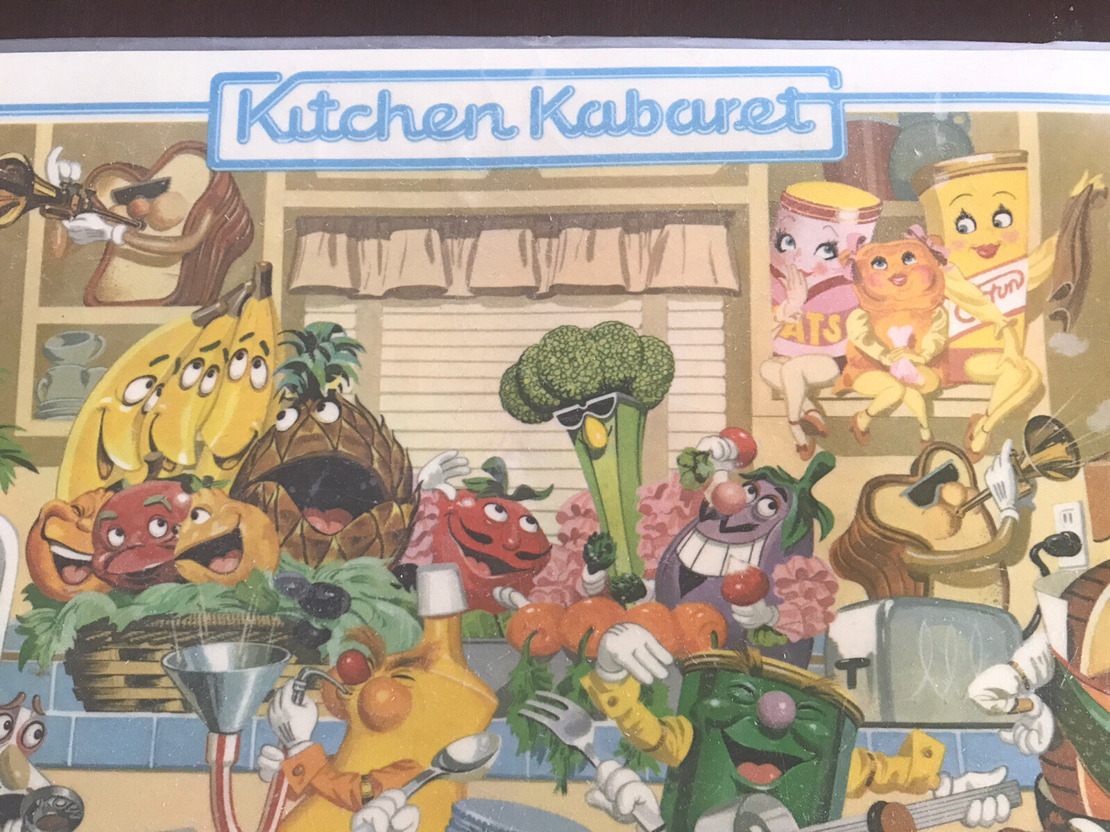 Disney EPCOT 1982 KITCHEN KABARET Music Show PlaceMat Opening Vintage ...