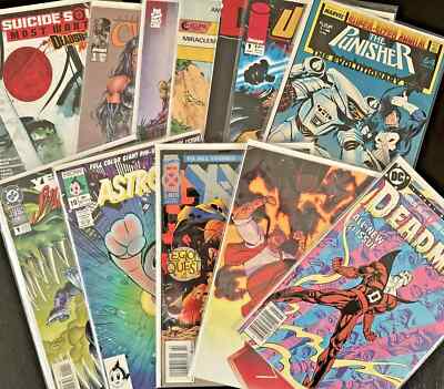 10 COMICS BOOK LOT ALL PUBLISHERS VF+ to NM+ NO DUPLICATES ALL B/B FREE ...