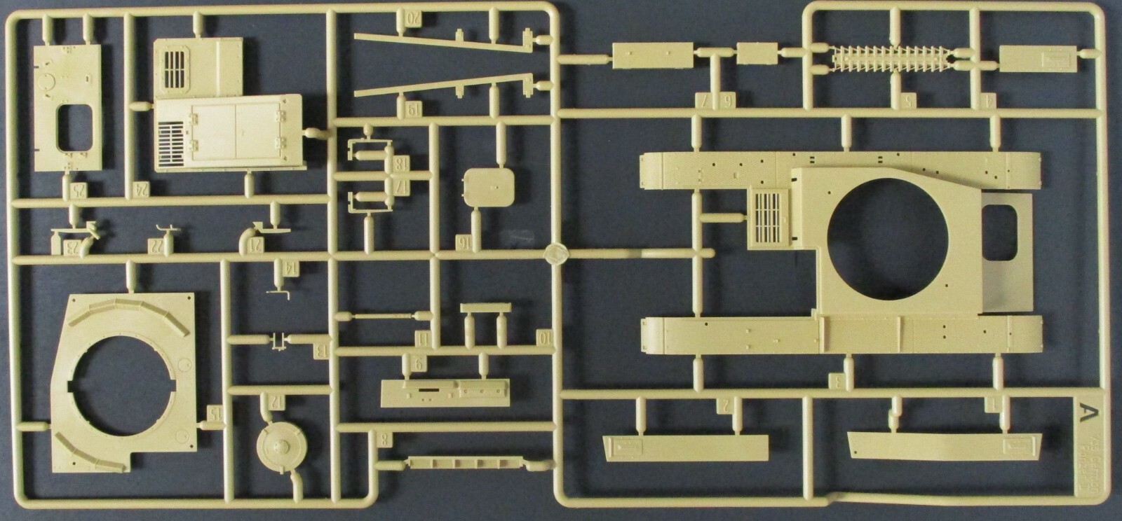 Academy 1/35th Scale German Panzer II Ausf F - Parts Tree A from Kit No ...