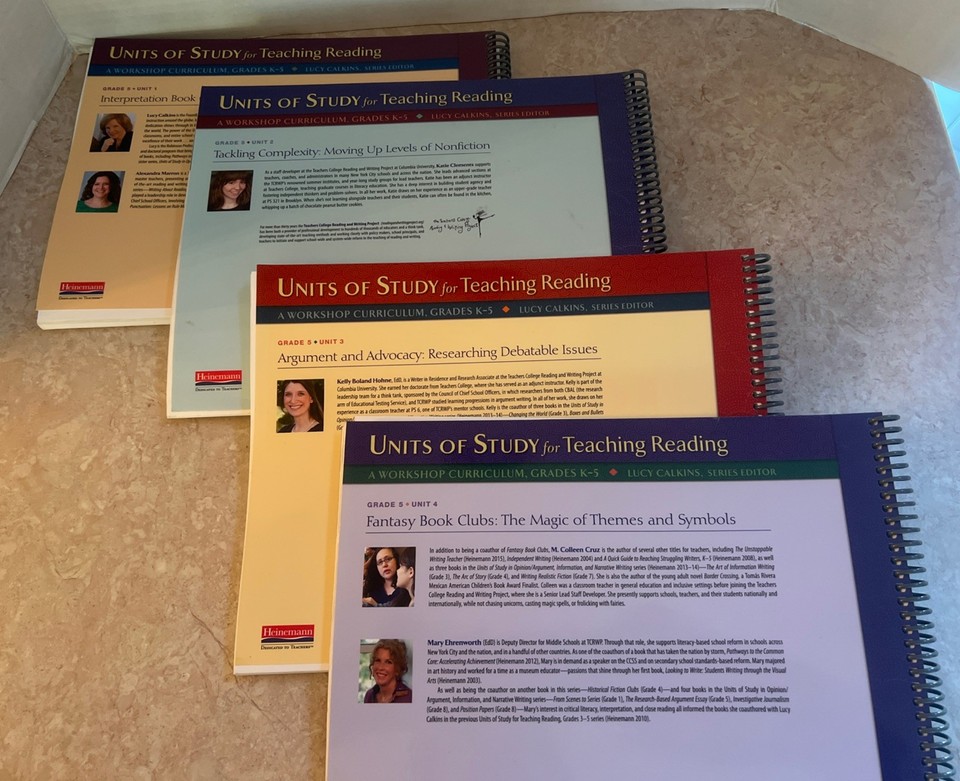 Units of Study for Teaching Reading Grade 5 Lucy Calkins Heinemann ...