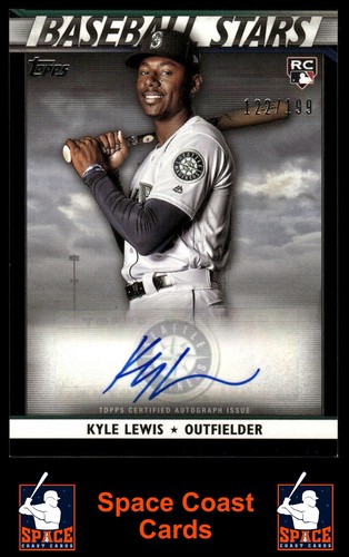 2020 Topps - Baseball Stars Autographs Kyle Lewis #BSA-KL Black /199 ...