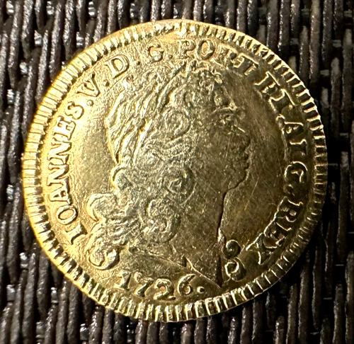 1726 Portugal - Joao V, 800 Reis, 1/2 Escudo, Gold Coin | eBay