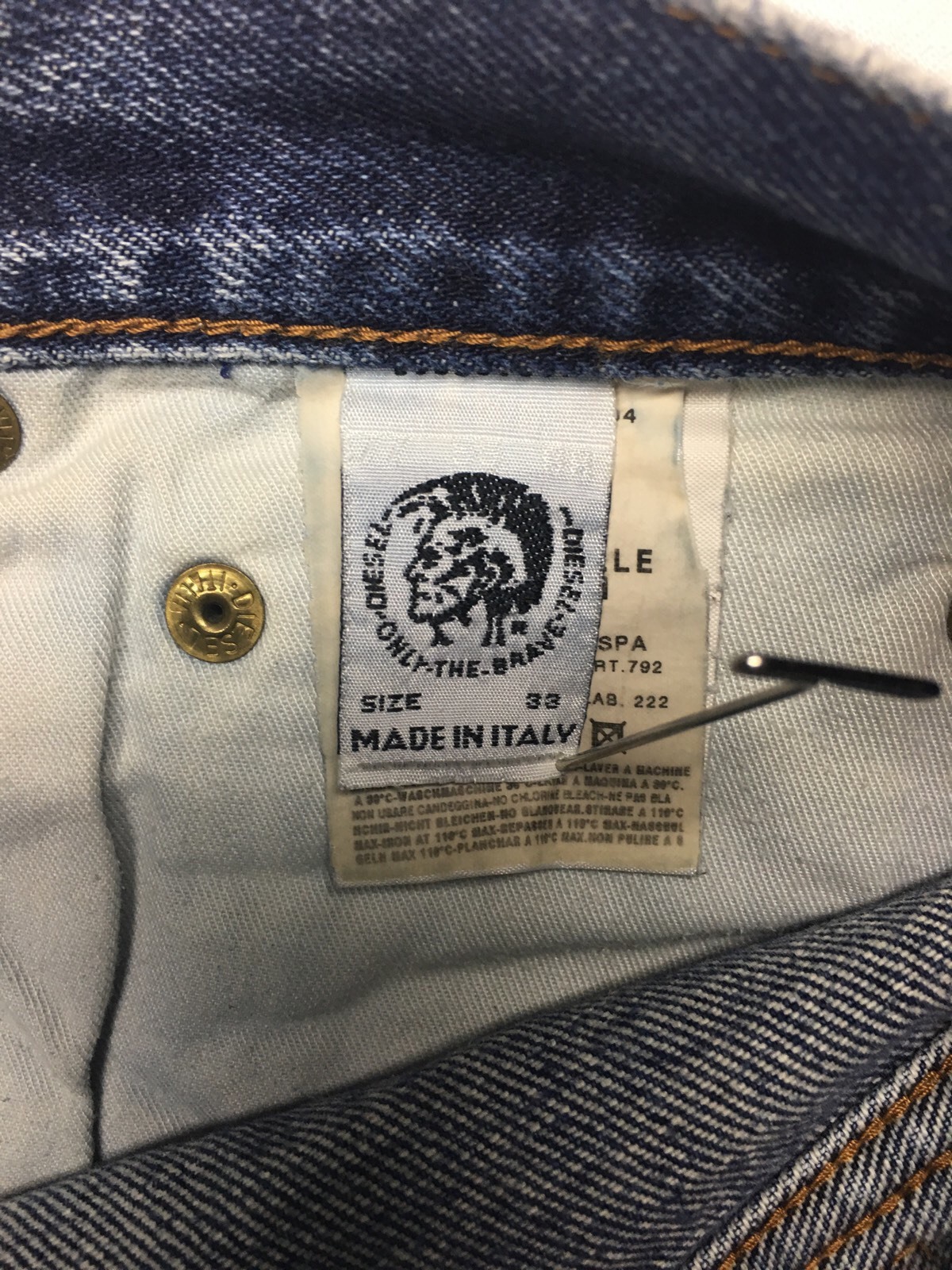 Diesel Industry Division Jeans Denim Made in Italy Me… - Gem